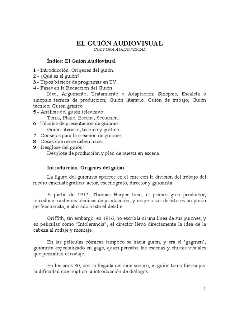 El Guion | PDF