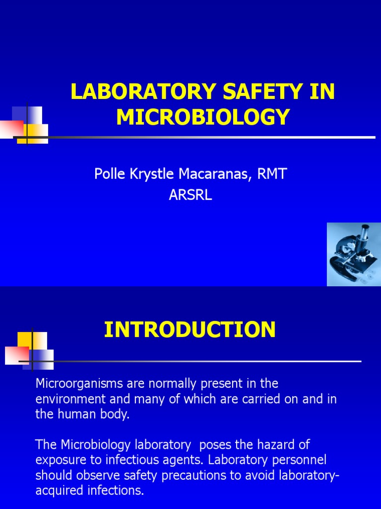 Lecture 6 Laboratory Safety in Microbiology | PDF | Microbiology | Waste