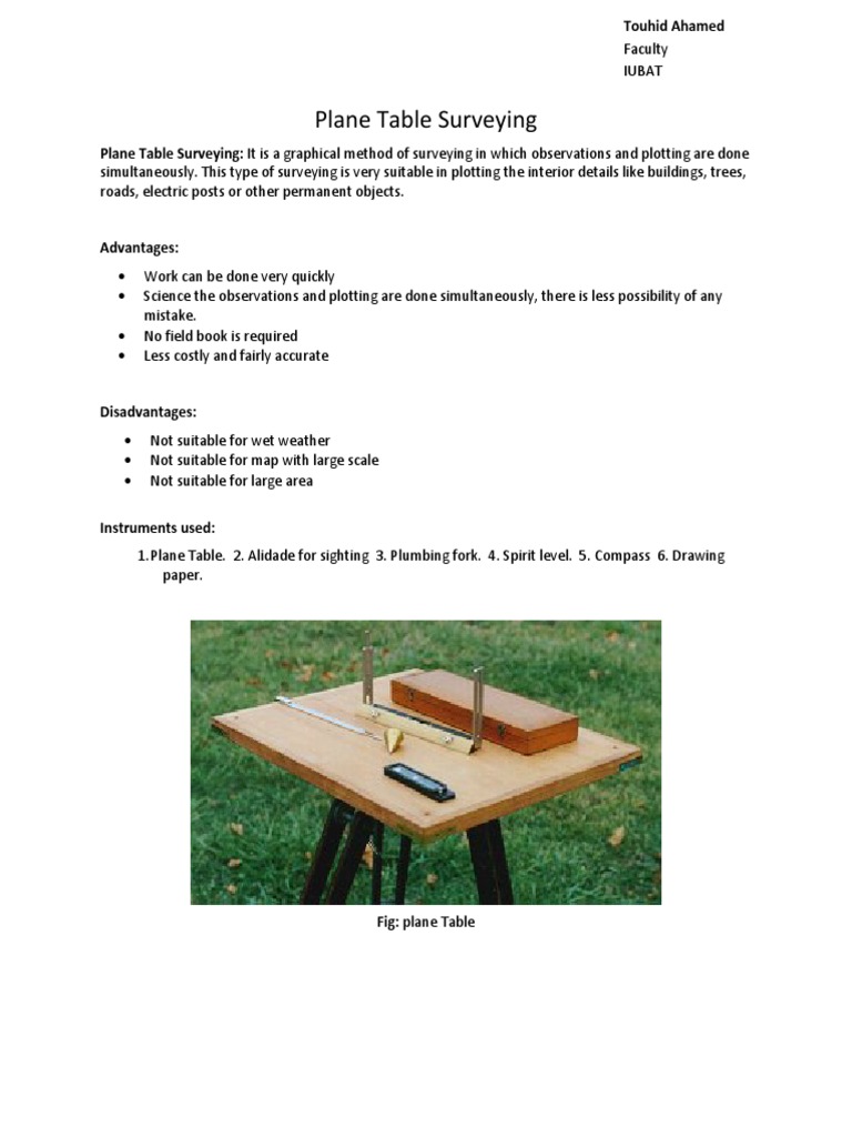 Plane Table Surveying | Download Free PDF | Teaching Mathematics | Nature