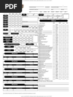 Pathfinder Character Sheet Fillable and Calculating | PDF | Role ...