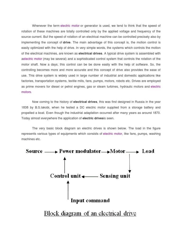 Electrical Drives Notes | PDF | Electric Motor | Alternating Current