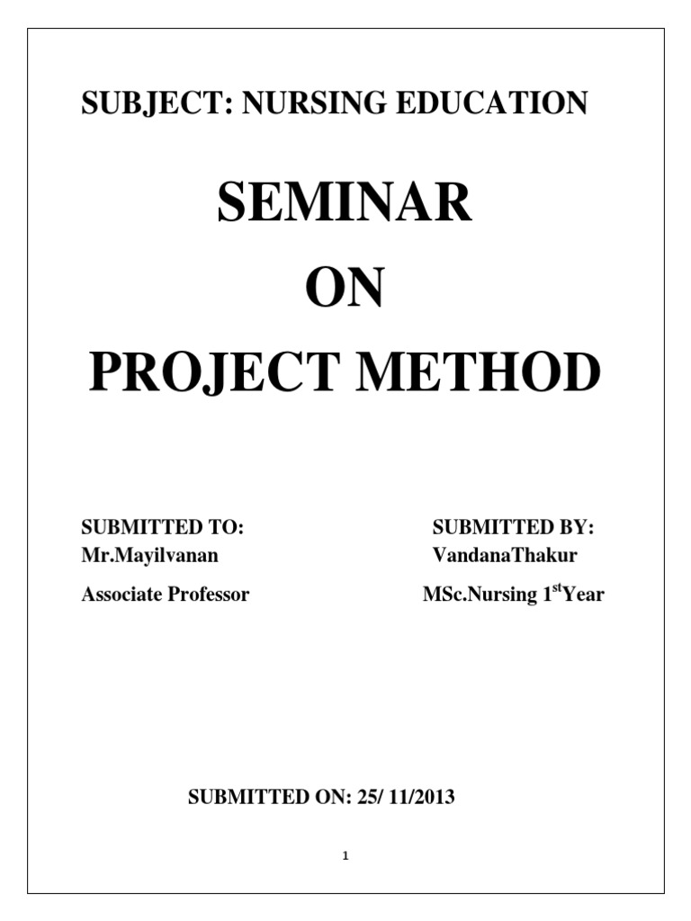 Project Method | PDF | Science | Scientific Method