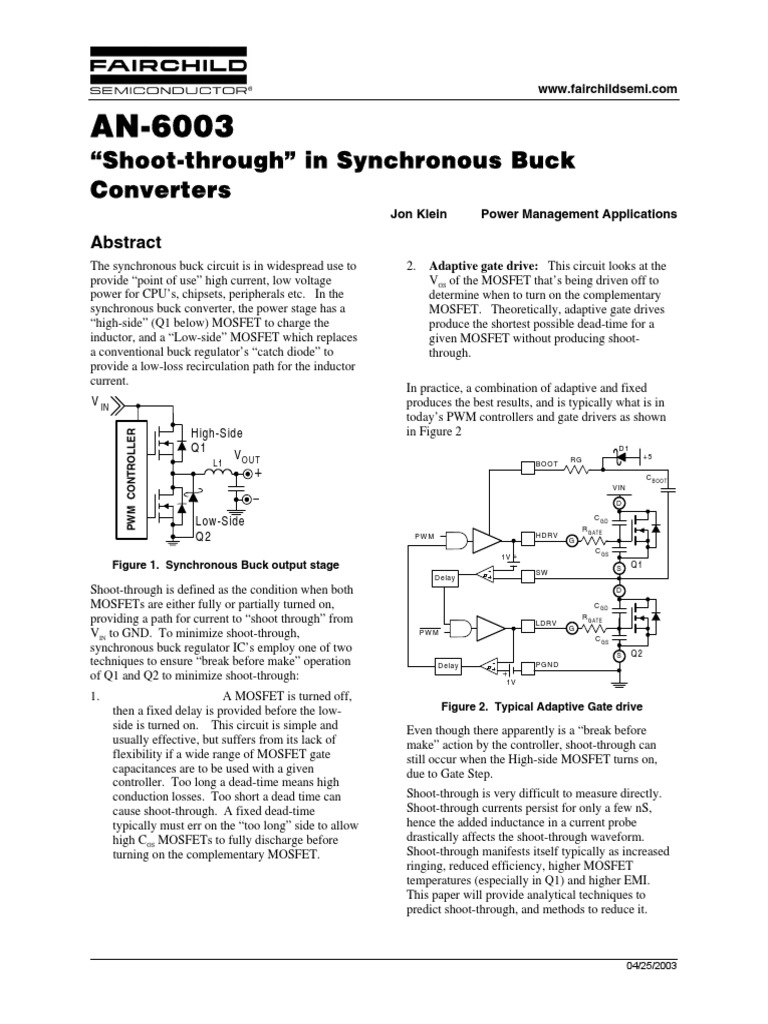 An 6003 | PDF | Mosfet | Electrical Equipment