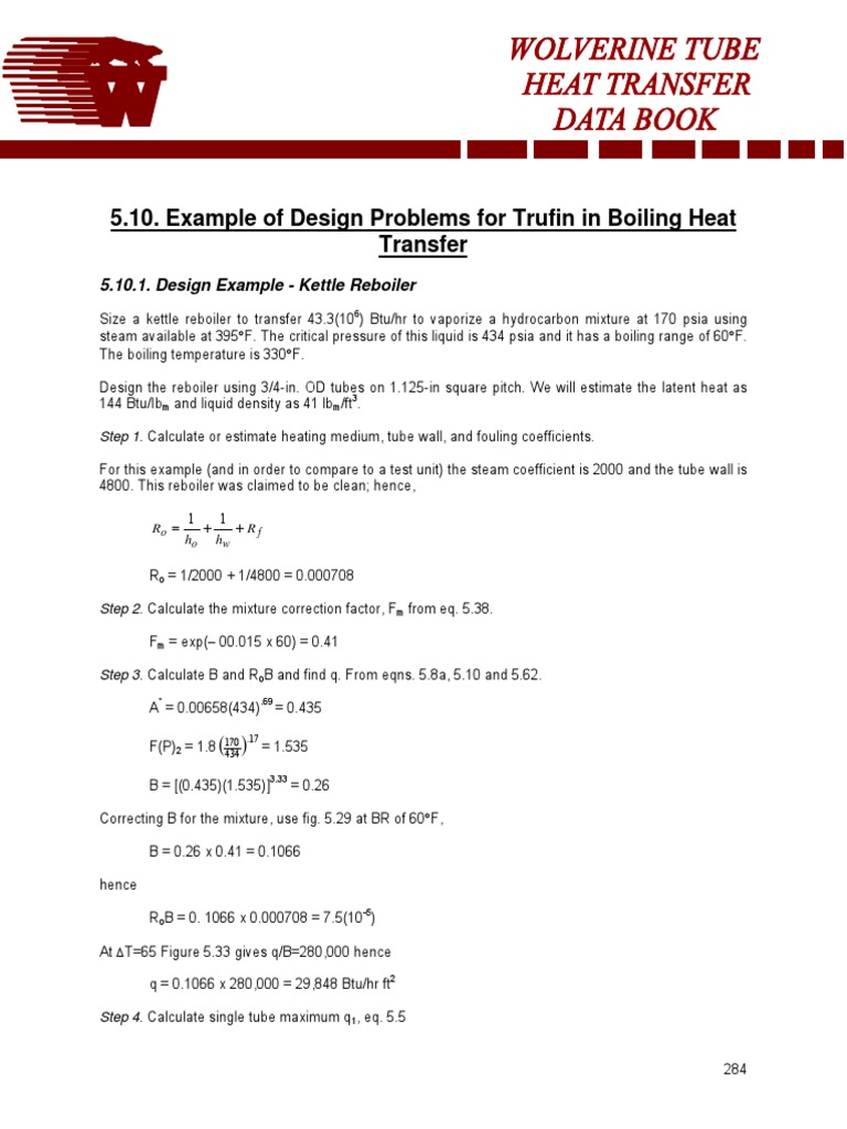 Wolverine Tube Heat Transfer DATA BOOKch5 - 10 | PDF | Heat Transfer ...