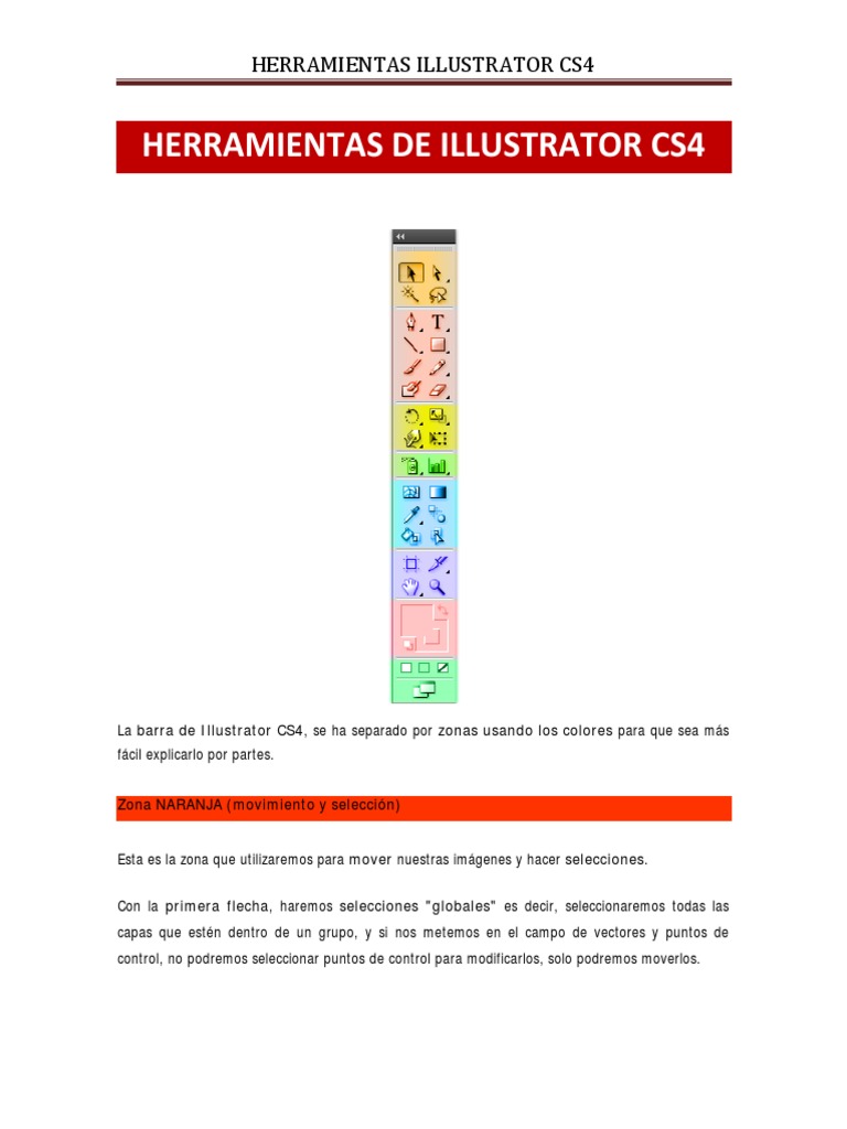 Herramientas Ilustrator CS4 PDF | PDF | Ilustrador Adobe | Herramientas