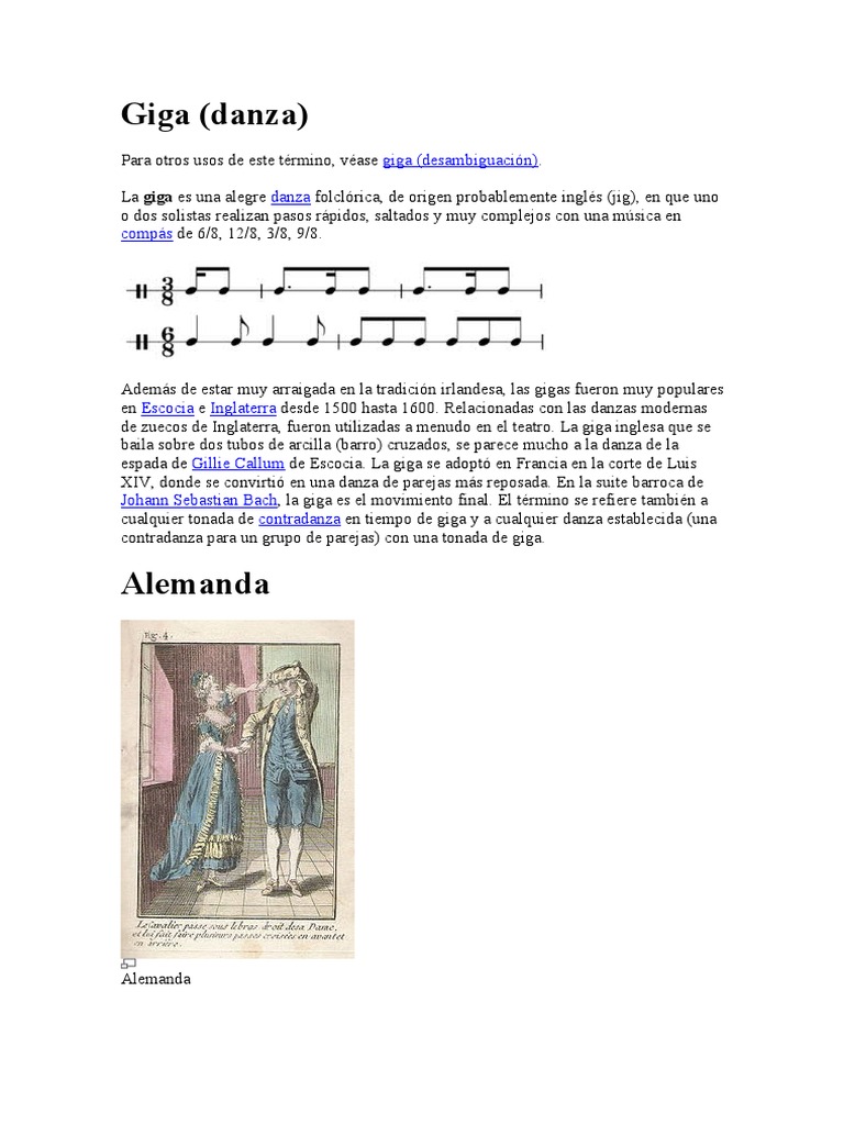 Giga | PDF | Arte barroco | Música clásica