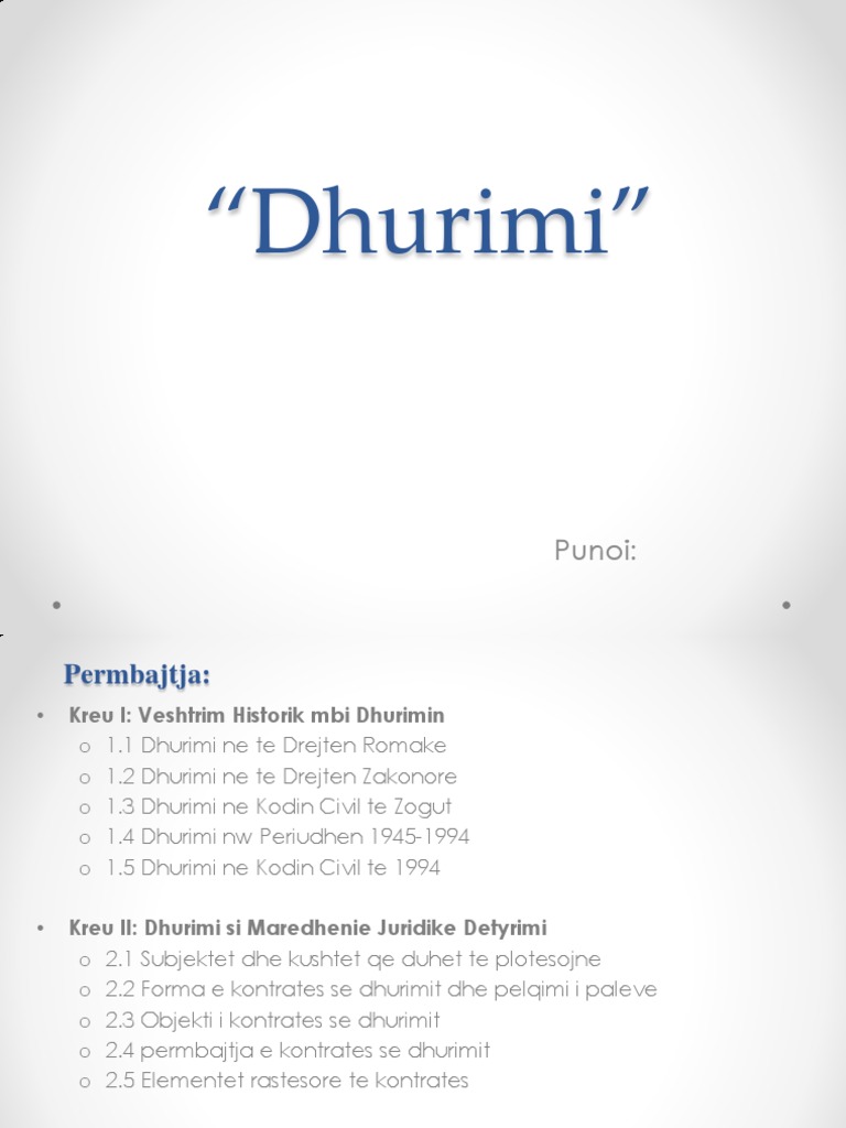 Dhurimi | PDF