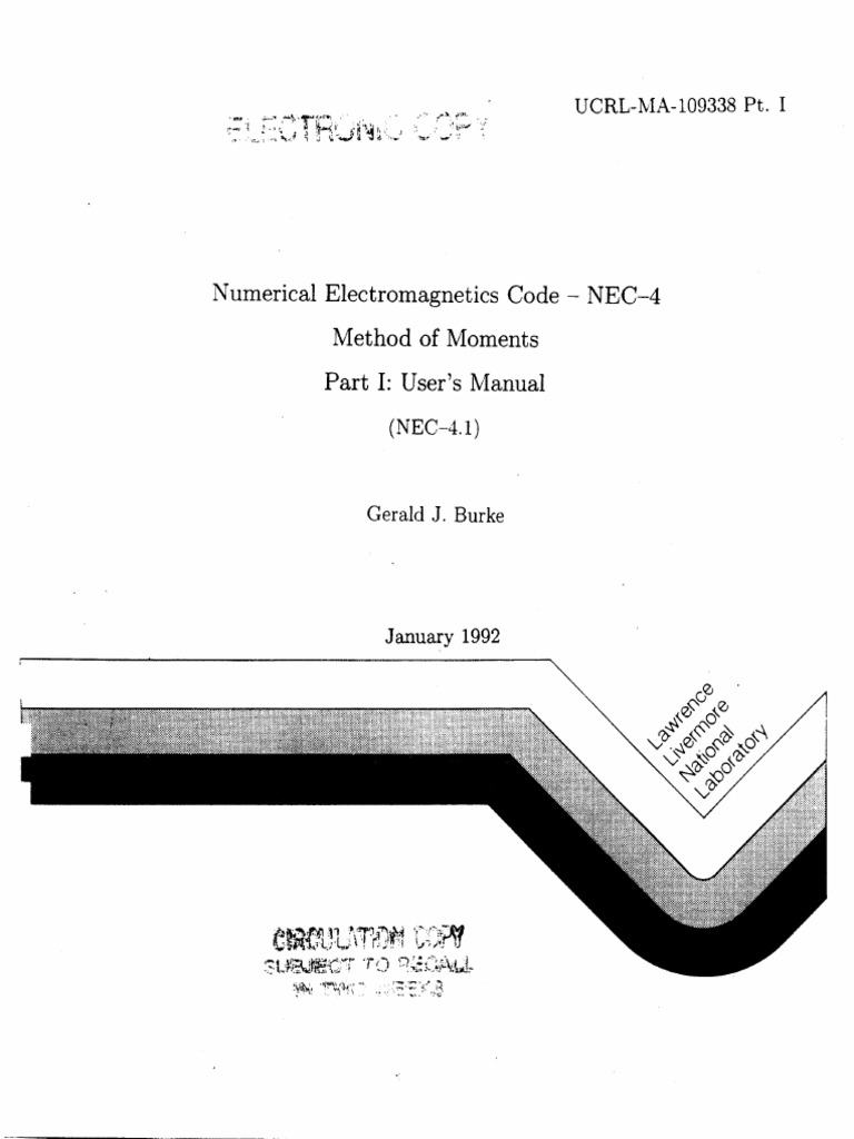 NEC4 Users Manual | PDF