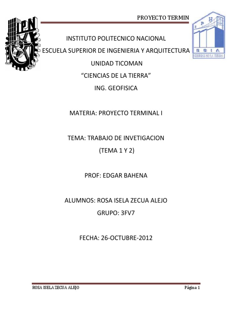 Definicion de Proyecto Terminal | PDF | Software | Teoría