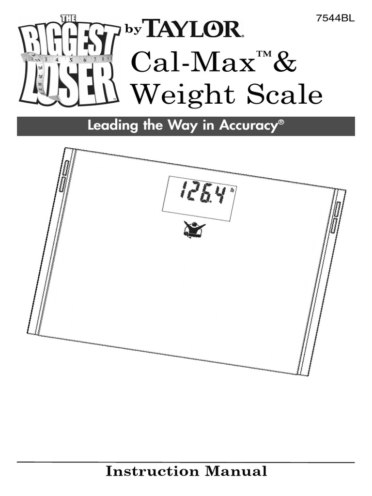 Calmax Weight Scale | PDF | Body Mass Index | Obesity