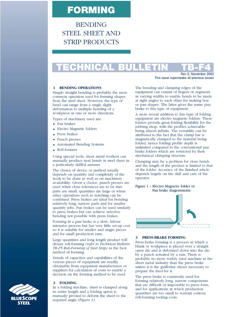 Press Brake Bending | PDF | Sheet Metal | Industries