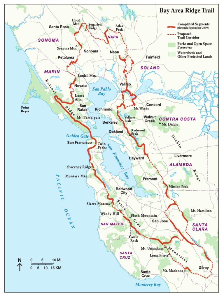 Bay Area Ridge Trail Map | PDF