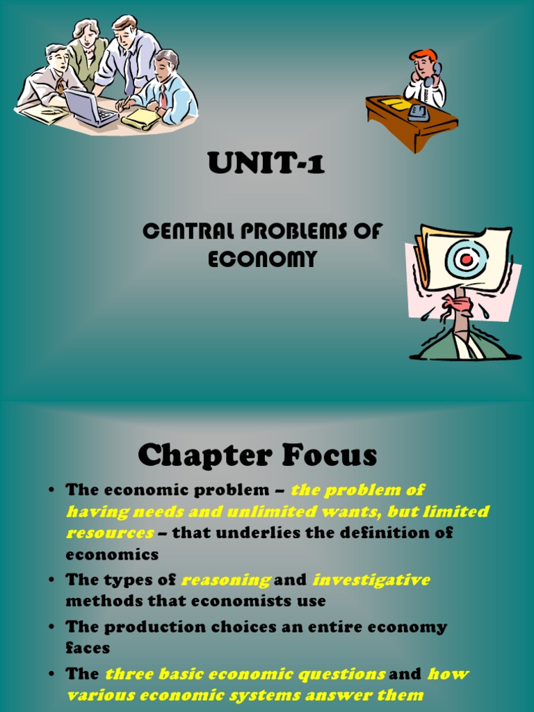Unit-1, Central Problem of Economy, B.com-1 | PDF | Economic System ...