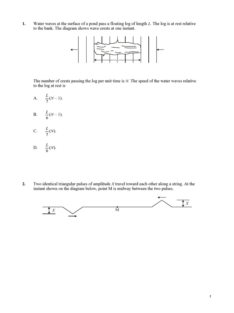 Wave Properties and Phenomena Quiz | PDF | Waves | Wavelength