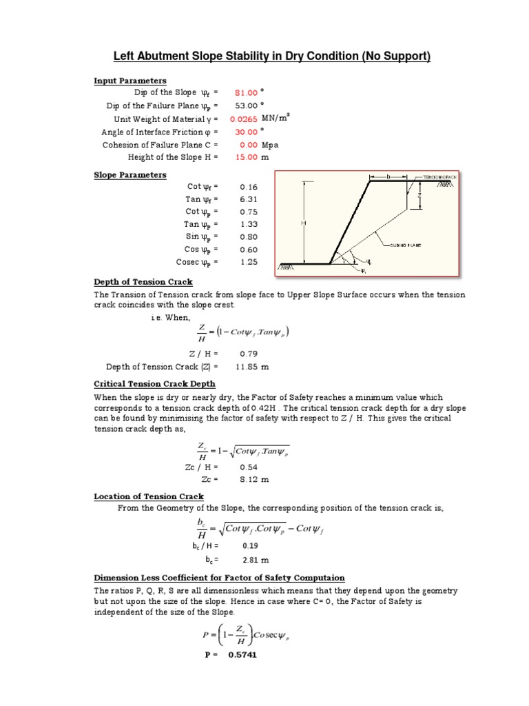 Rock Slope Stability | PDF | Mechanical Engineering | Physics