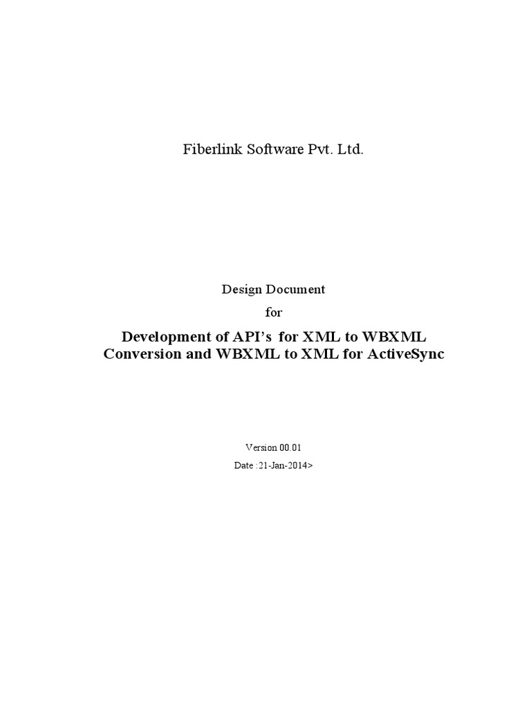 Design XML WBXML Conversion | PDF | Xml | Namespace