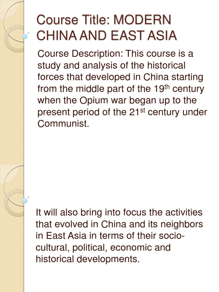 Modern China Powerpoint | PDF | Kuomintang | China