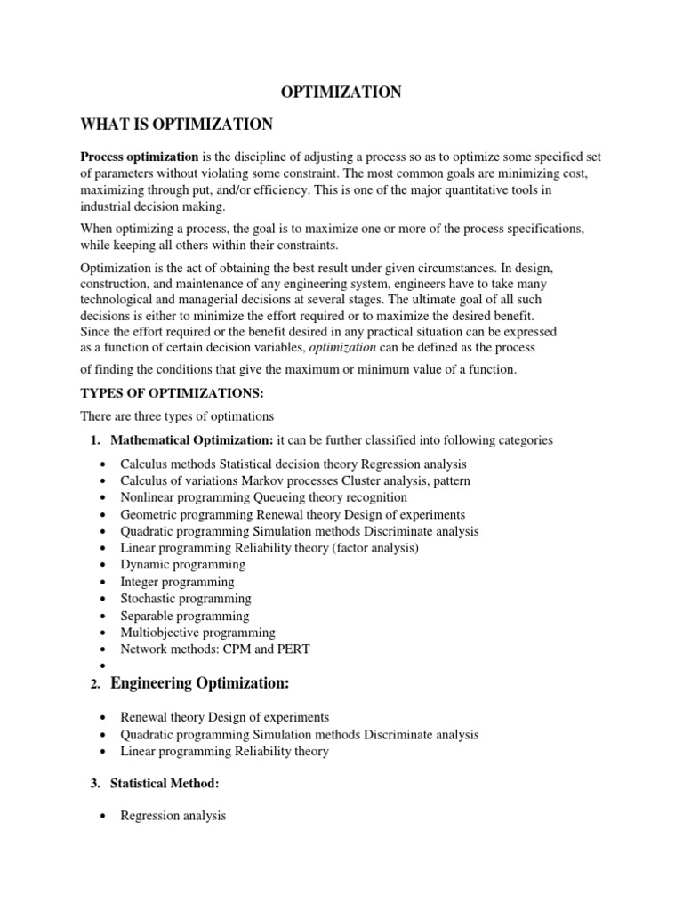 Op Tim Ization | PDF | Nonlinear Programming | Mathematical Optimization