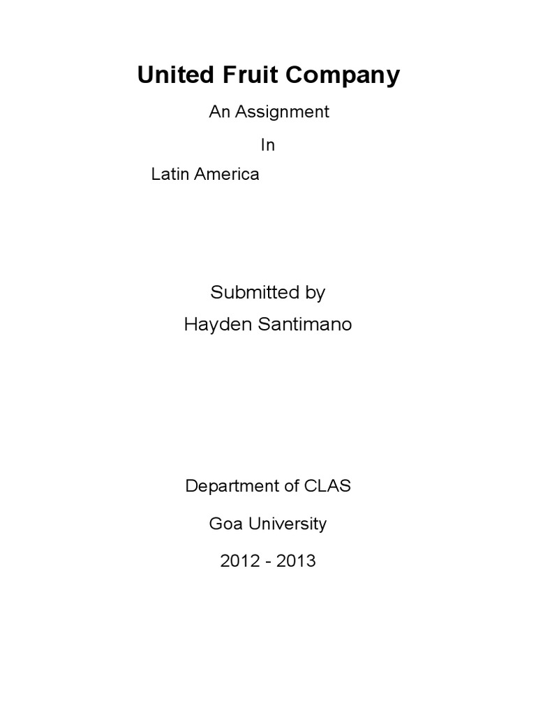 Bananas in Latin America | PDF | Business