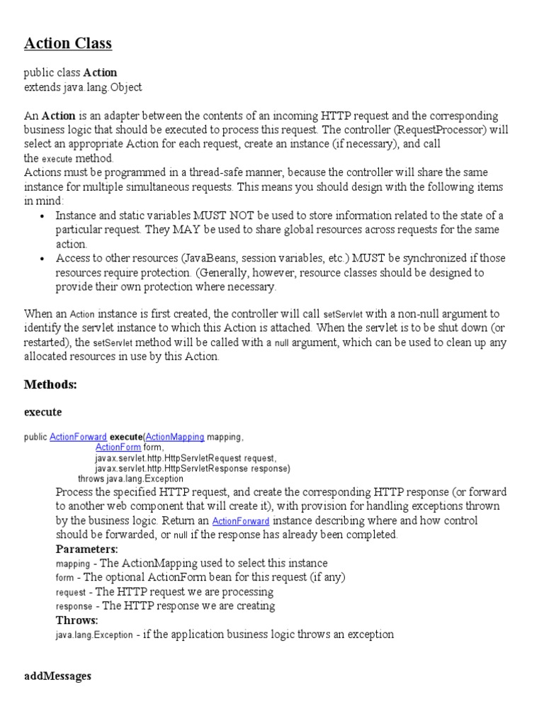 Struts 1.2 | Download Free PDF | Method (Computer Programming) | Java Servlet