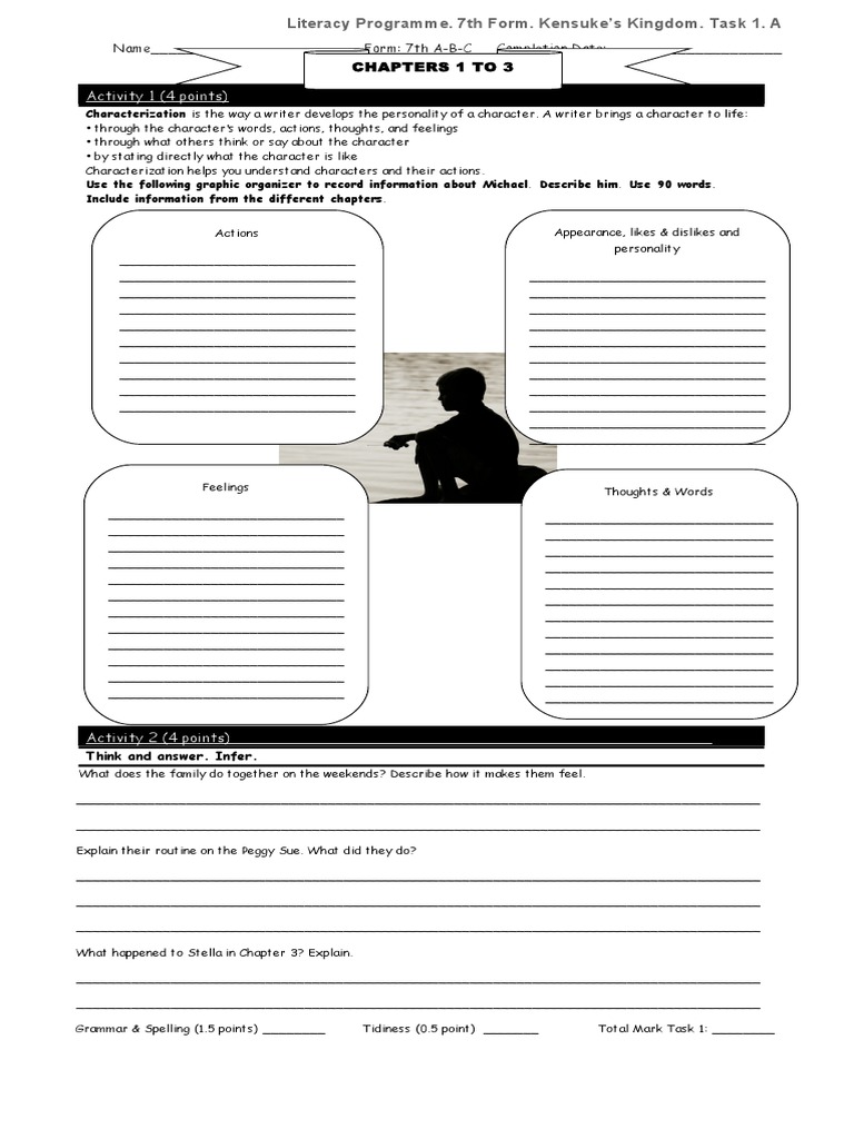 Kensuke Kingdom - Task 1 A - 1 - 2012 | PDF