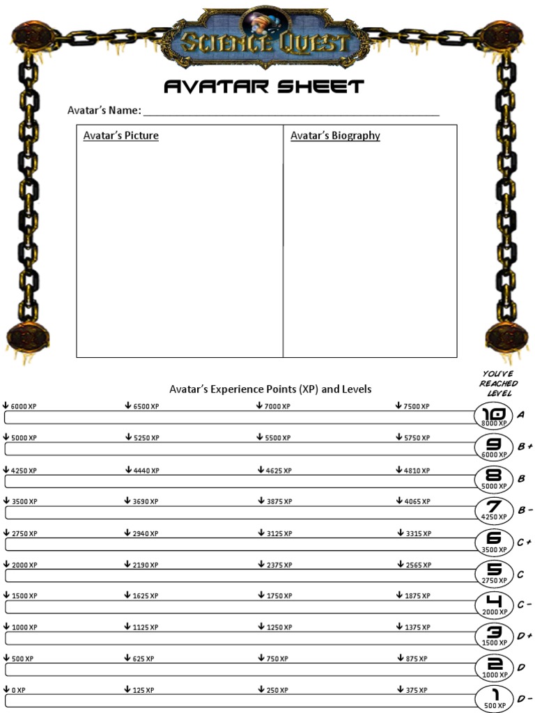 7th Grade Avatar Sheet 3 | PDF | Avatar (2009 Film) | Nature