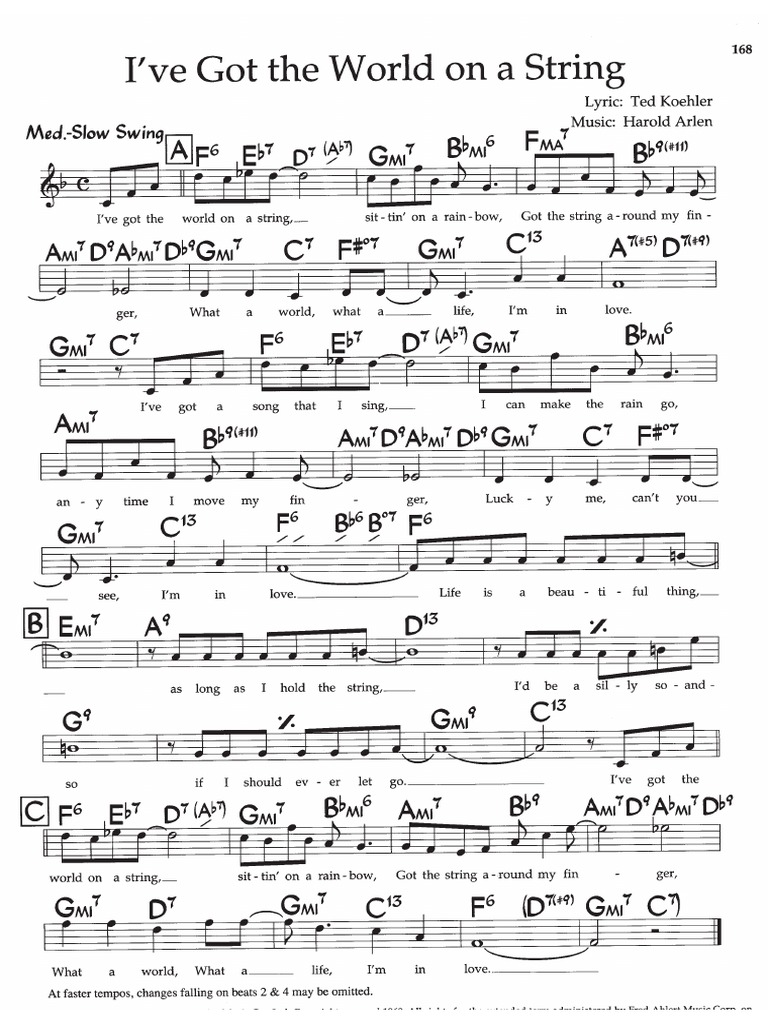 Ive Got The World On A String | PDF