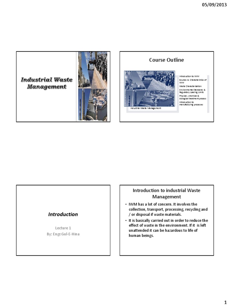 Industrial Waste Management Introduction | PDF | Confidence Interval ...
