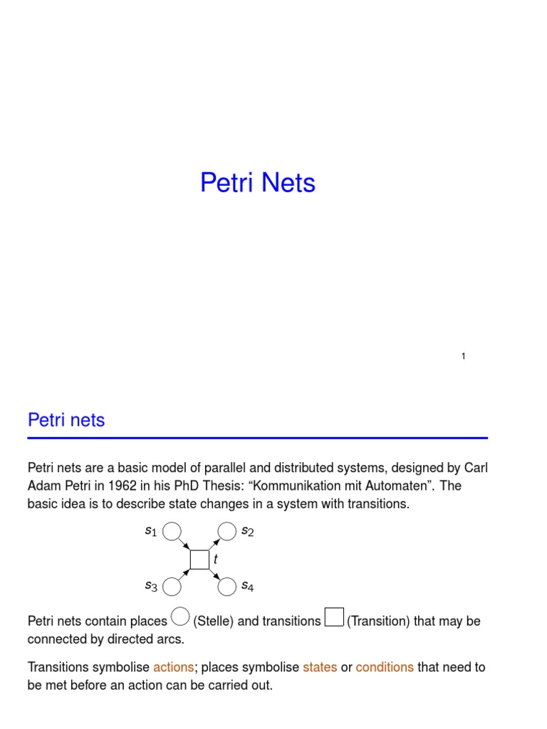 Petri Net | PDF | Theoretical Computer Science | Teaching Mathematics