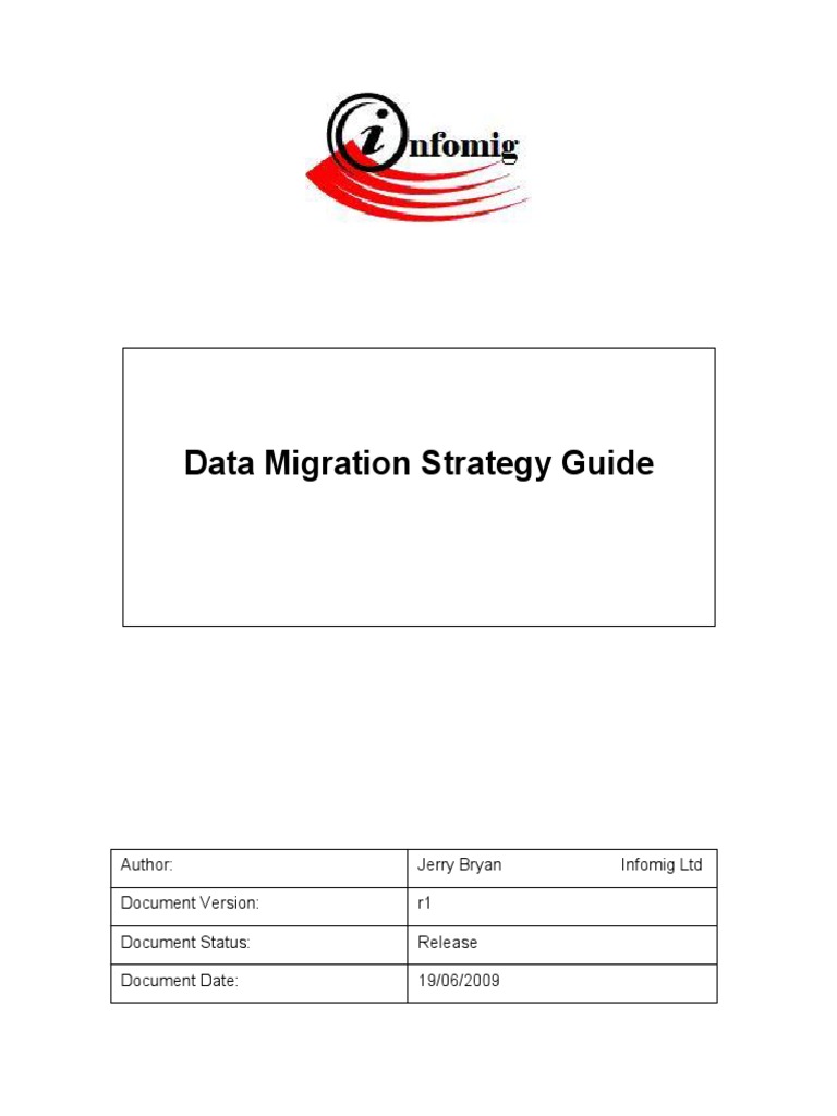 Data Migration Strategy Guide | PDF | Databases | Business Process