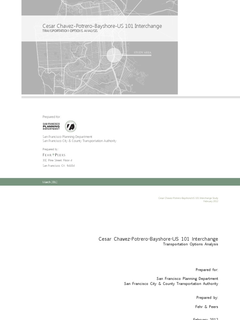 Cesar Chavez Interchange Options Analysis | PDF | Interchange (Road ...