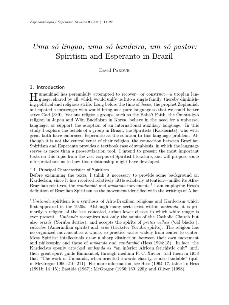 Spiritism in Brazil | PDF | Spiritism | Religious Belief And Doctrine