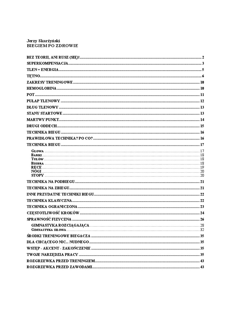 Biegiem Po Zdrowie - Jerzy Skarzynski