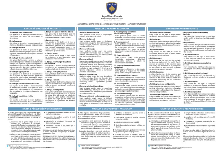 Karta e Pacientit - Kosove | PDF