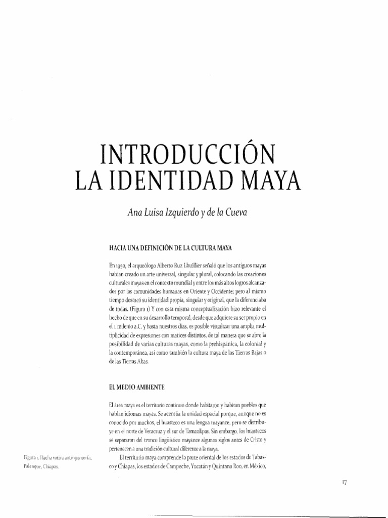 Introduccion. La Identidad Maya | PDF | Civilización maya | Chiapas