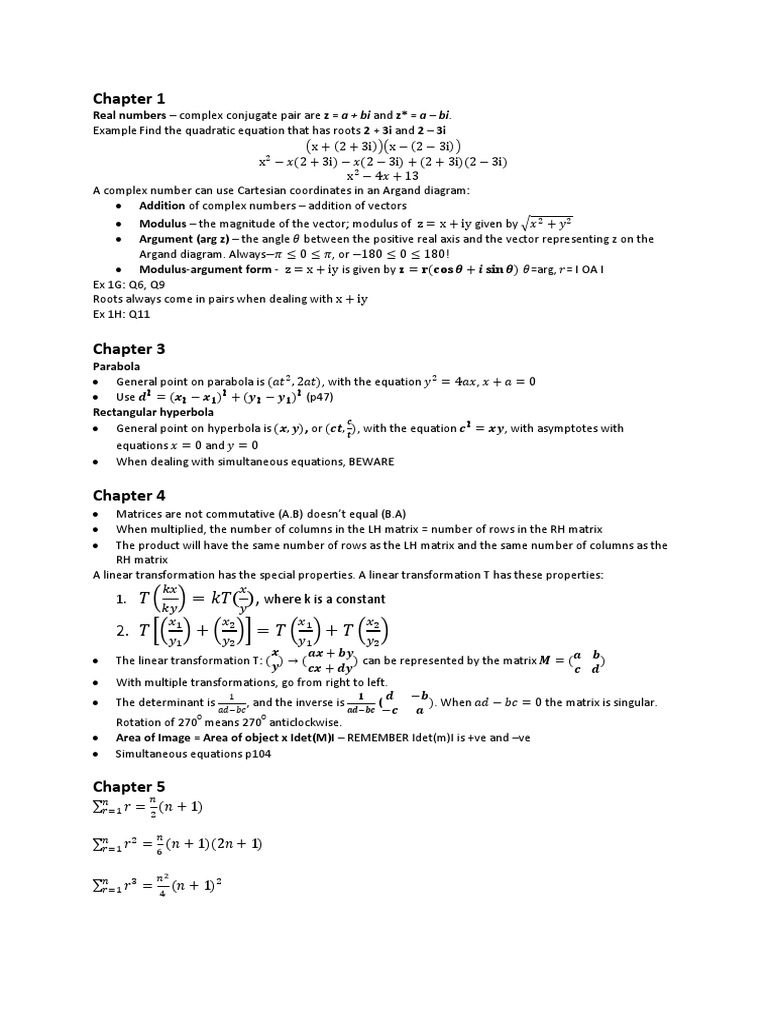 FP1 Revision With Obscure Parts | PDF | Teaching Methods & Materials | Science & Mathematics