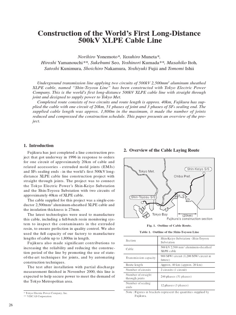 500kV Cables | PDF | Cable | Insulator (Electricity)