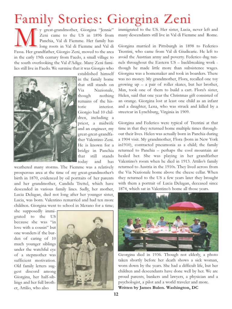 Family Stories - Zeni | PDF