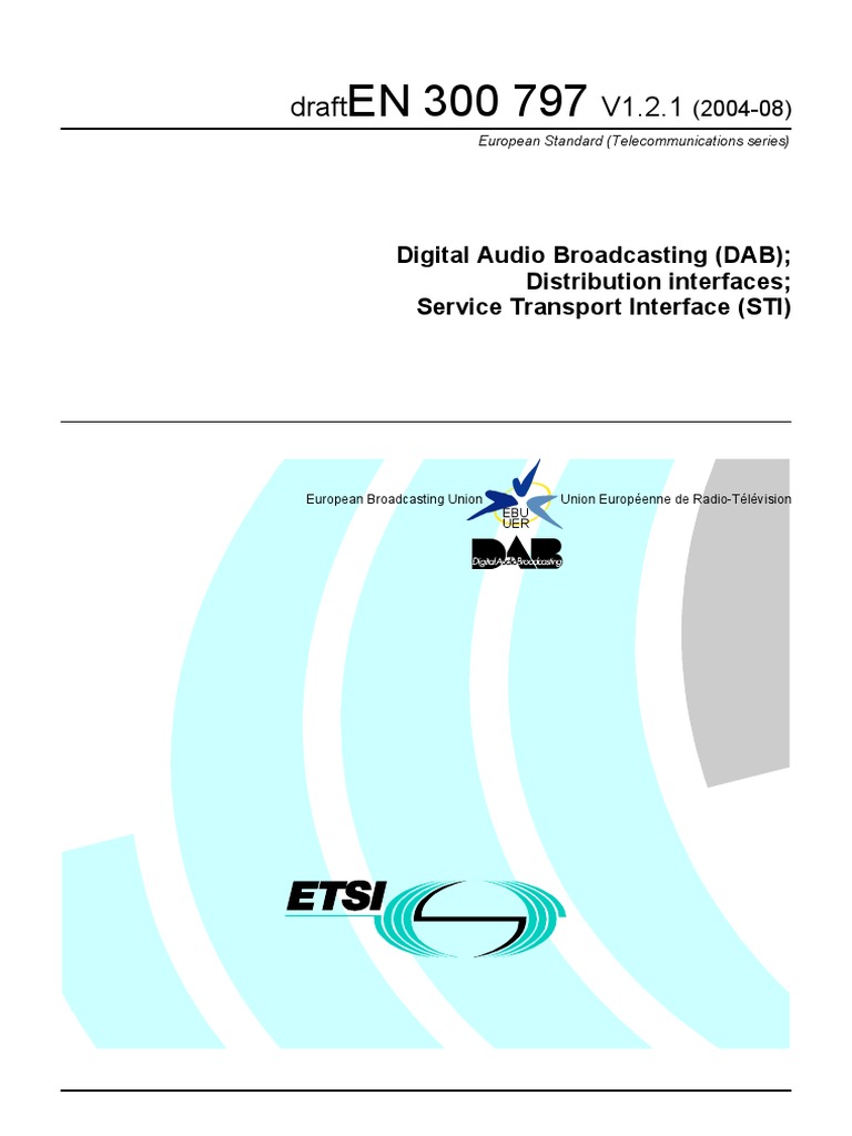 DAB Service Transport Interface | PDF | Network Packet | Networking ...