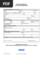 Texas VTR-34 Title Application Form | PDF | Identity Document | Document