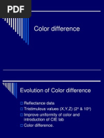 CIE 2000 Colour Difference Formula | PDF | Hue | F Test