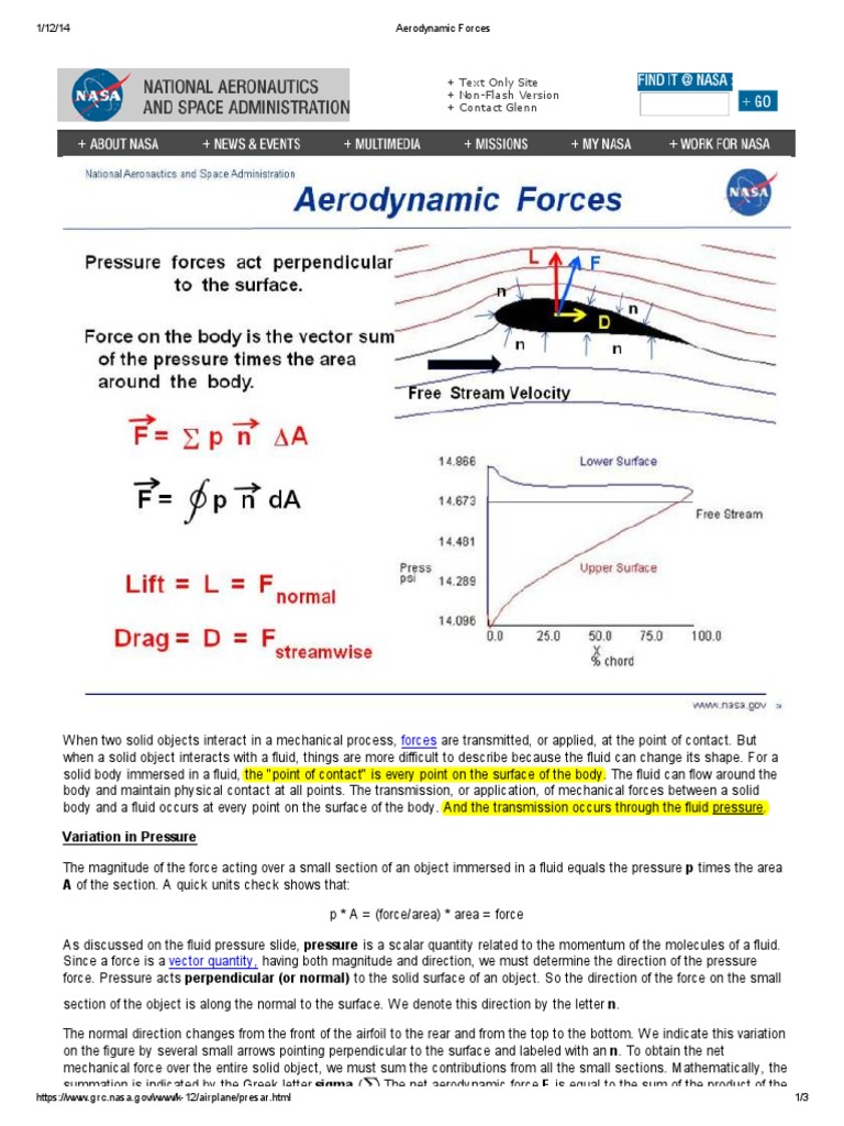 Understanding Aerodynamic Forces: An Analysis of the Pressure ...
