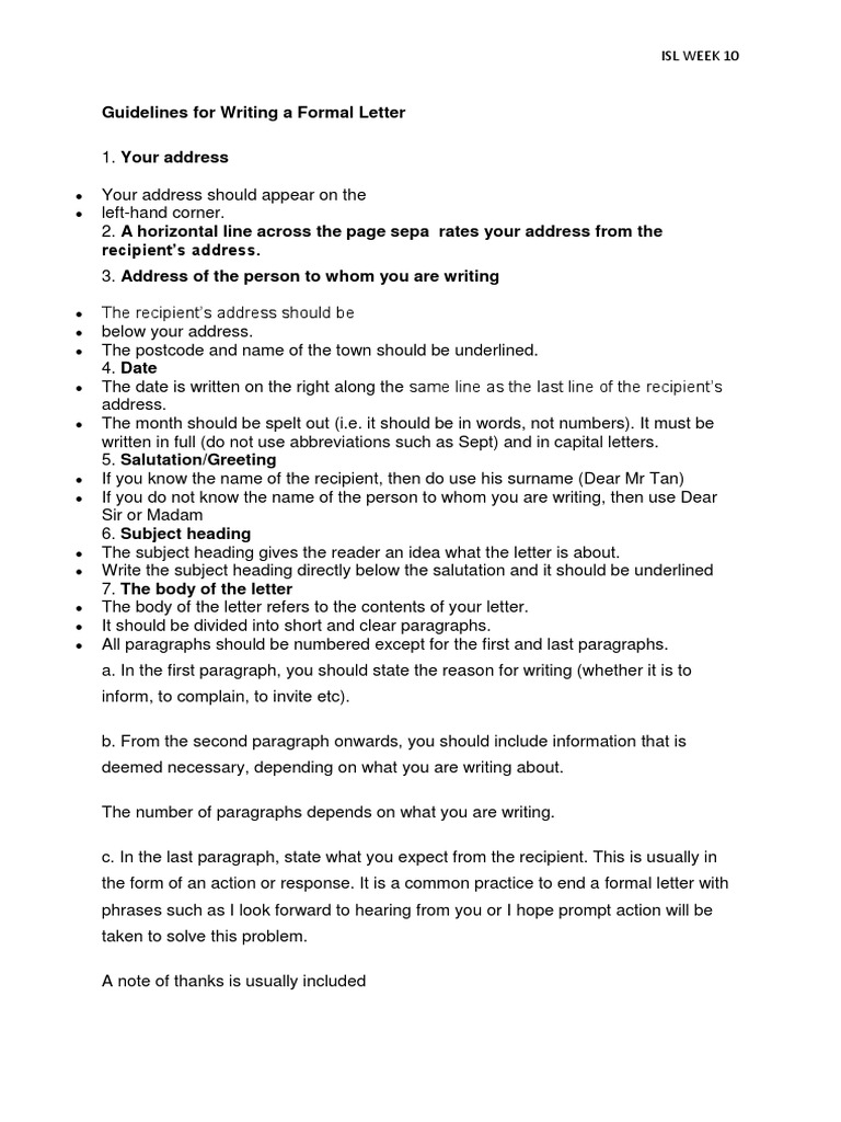 Formal and Informal Letter Guidelines | PDF | Text | Semiotics