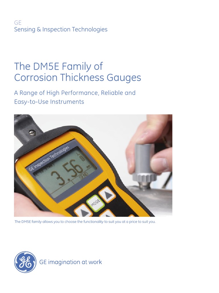 The DM5E Family of Corrosion Thickness Gauges: Sensing & Inspection ...