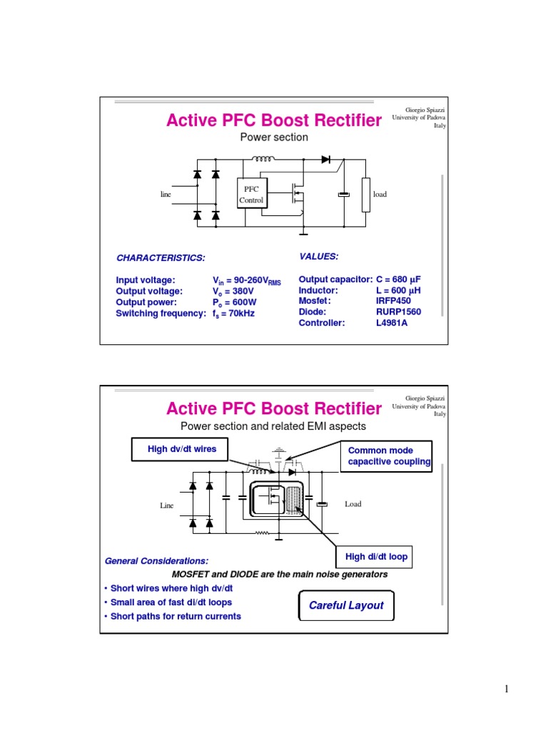 Active PFC Boost Rectifier EMC2 | PDF | Rectifier | Electronic Filter