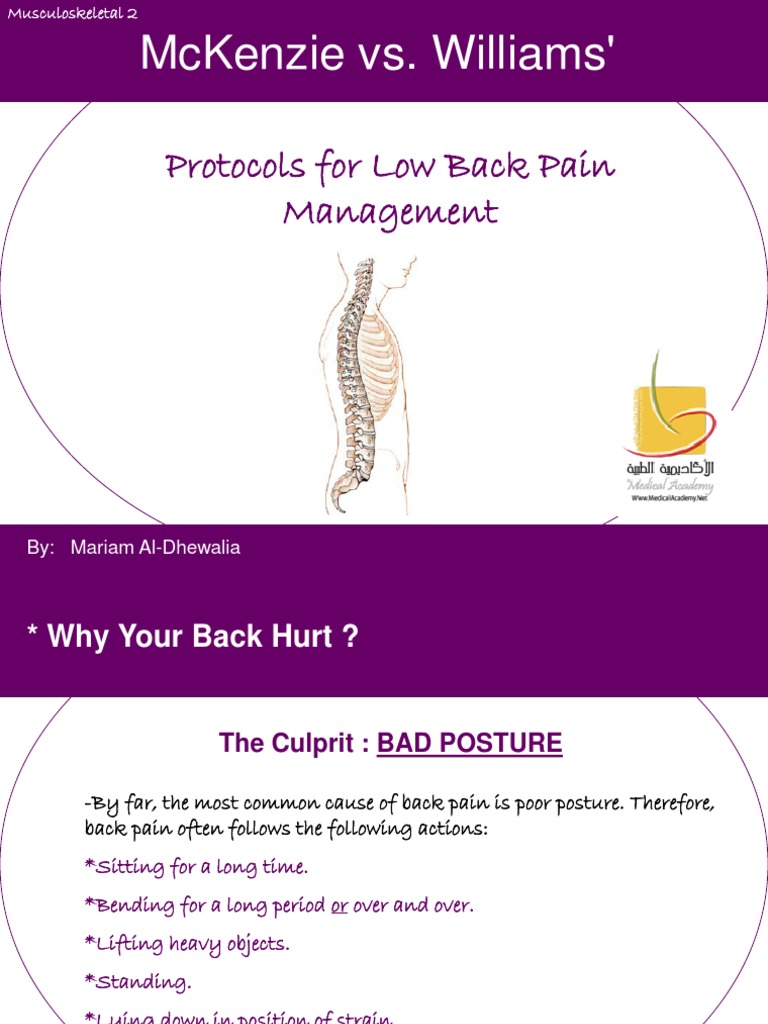 McKenzie_vs_Williams-Protocols for Low Back Pain Management ...