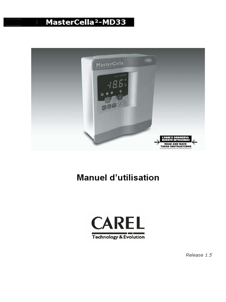Carel Mastercella-Manuel D'utilisation PDF | PDF | Heure | Température
