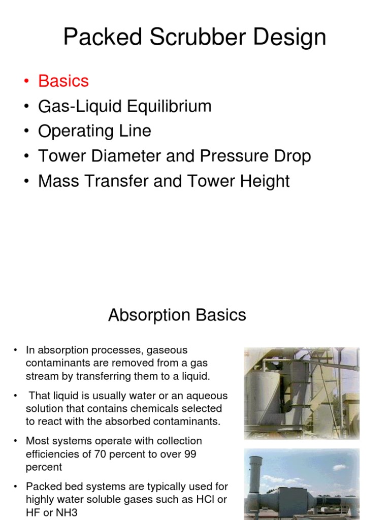 Packed Tower Absorber | PDF | Technology & Engineering