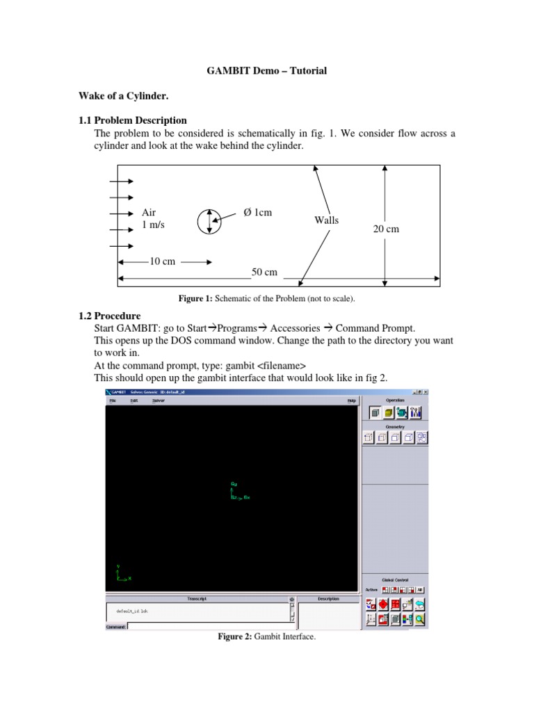 Gambit Tutorial Cylinder Wake Analysis Pdf