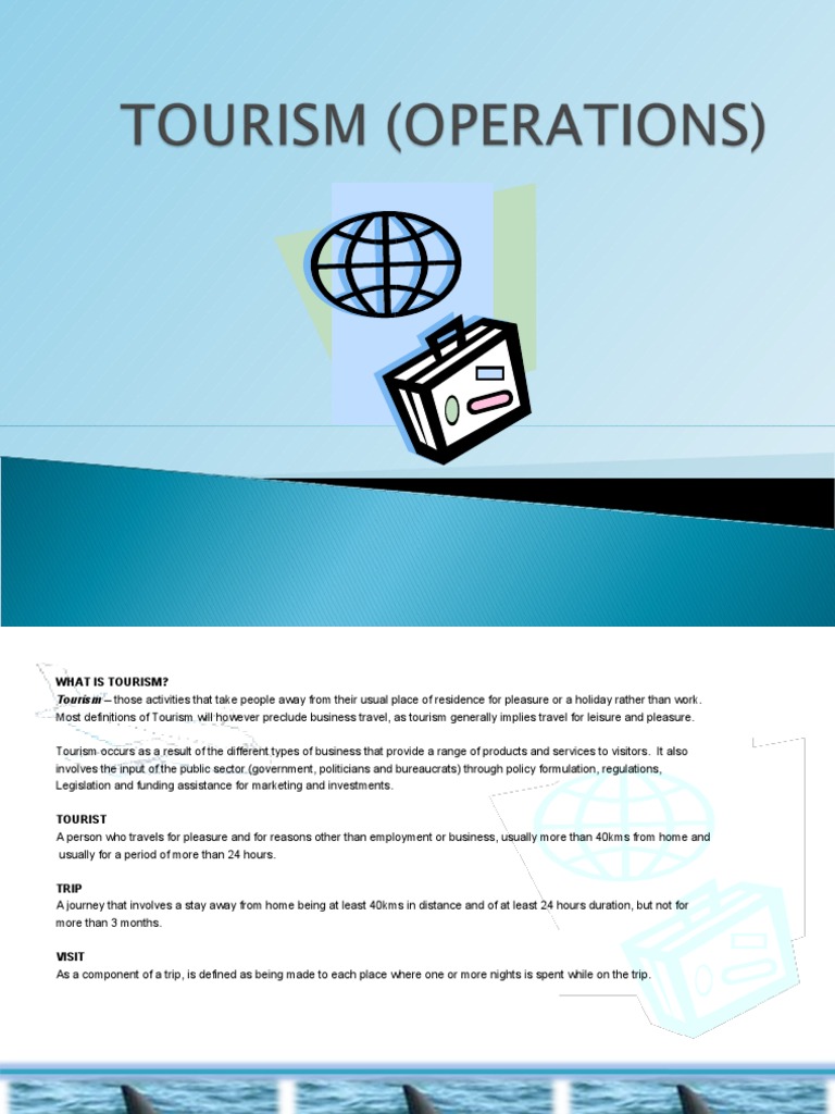 Tourism Operations) - Terminologies | Tourism | Travel Agency